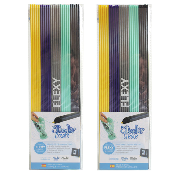 3DOODLER 3Doodler Create FLEXY Plastic Retro FLEXY-2pack – MEERKAT ONLINE